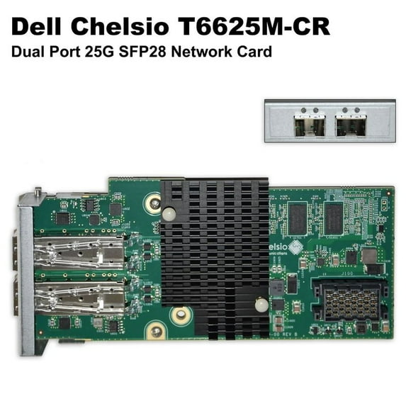 Dell Chelsio T6625M-CR Dual 25GbE SFP28 PCIe Network Card – C9GKH ...