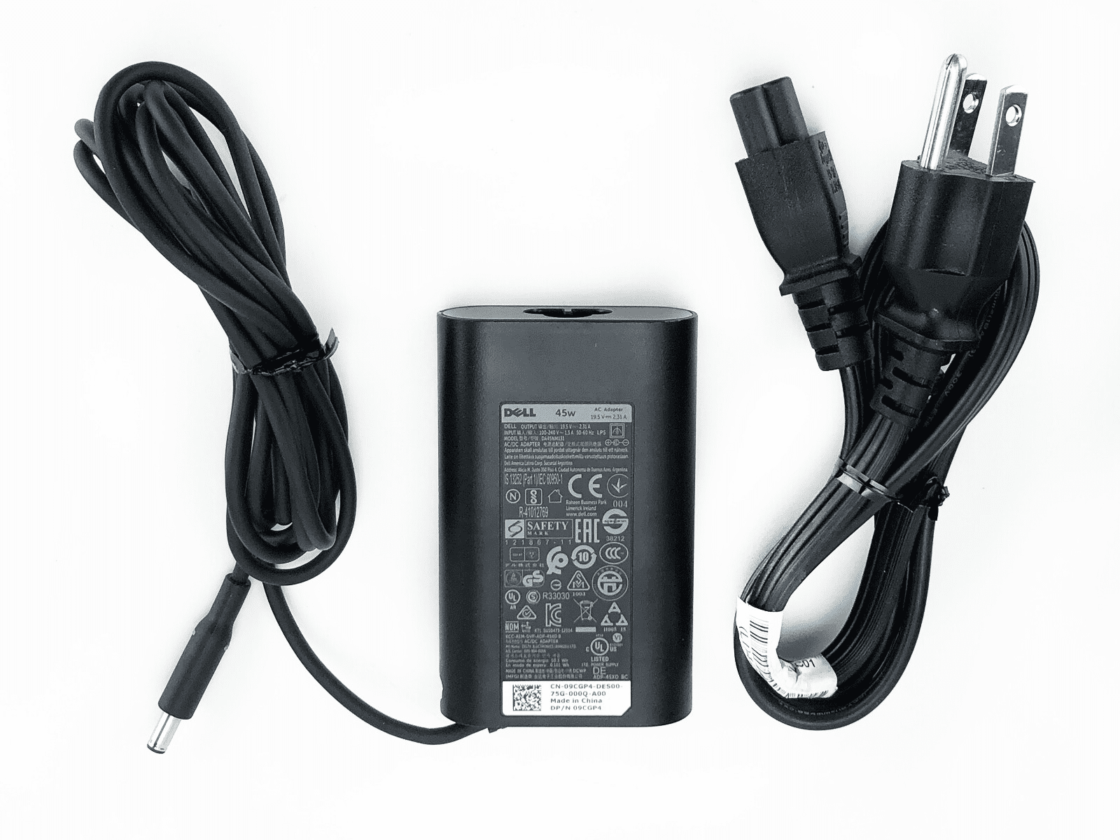 Dell DA45NM131 19.5V 45W Power Adapter w/ Power Cord Genuine Black ...