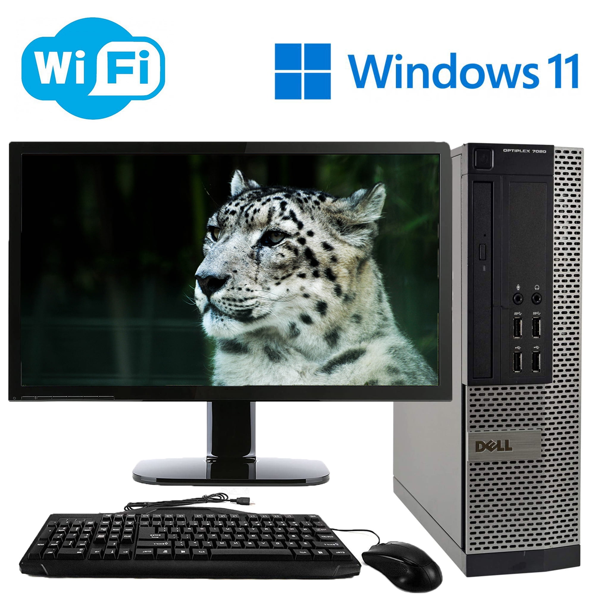 Pre-Owned Dell Desktop Computer 7010 SFF with Windows 11 PC Intel Core ...