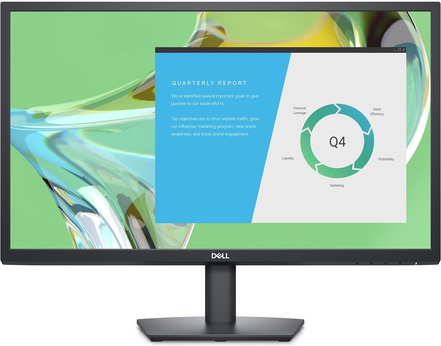 Dell E2422HN Flicker-Free Monitor, 24" FHD IPS (1920x1080) 60Hz Display ...