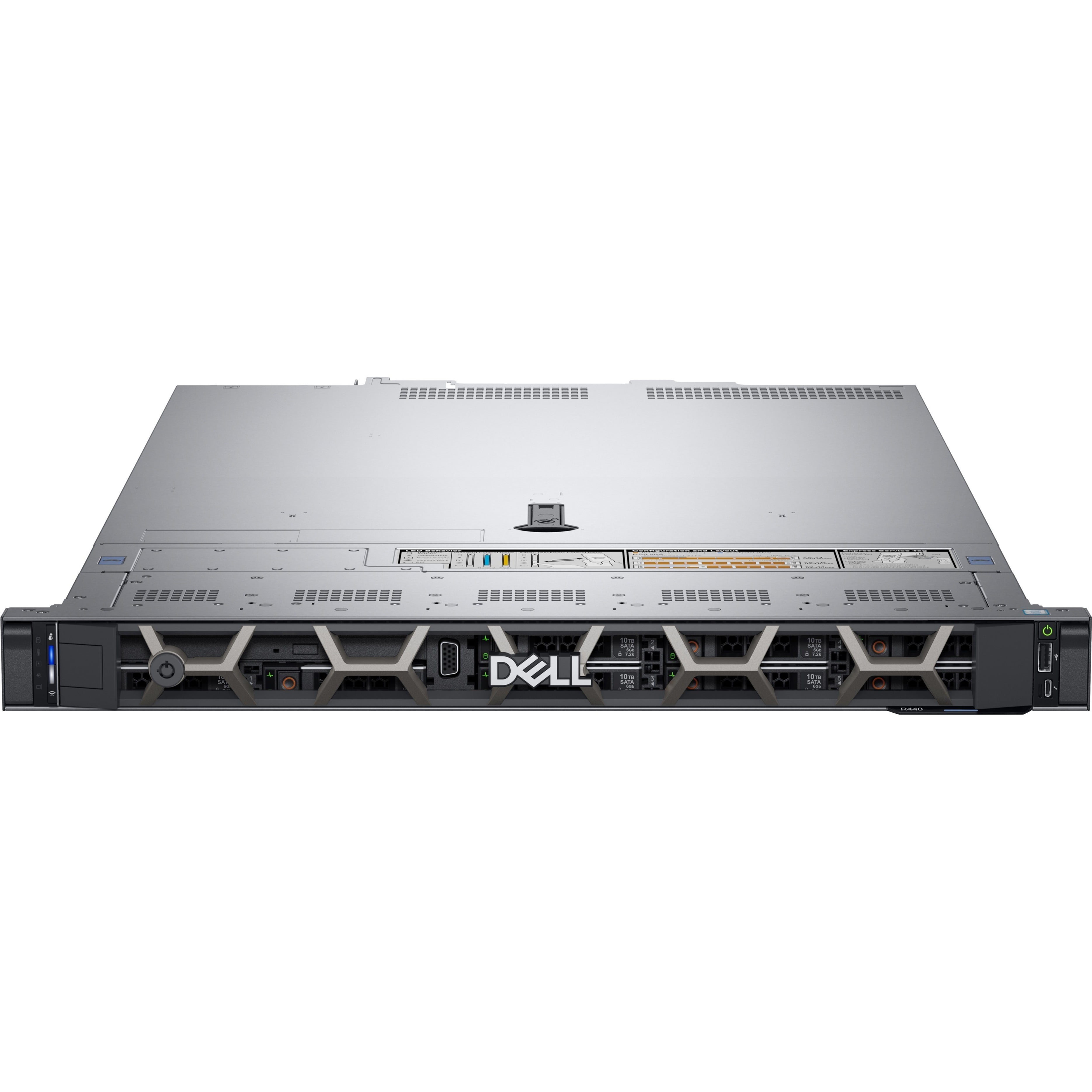 Dell EMC PowerEdge R440 1U Rack Server, 2 x Intel Xeon Silver 4114 2.20 ...