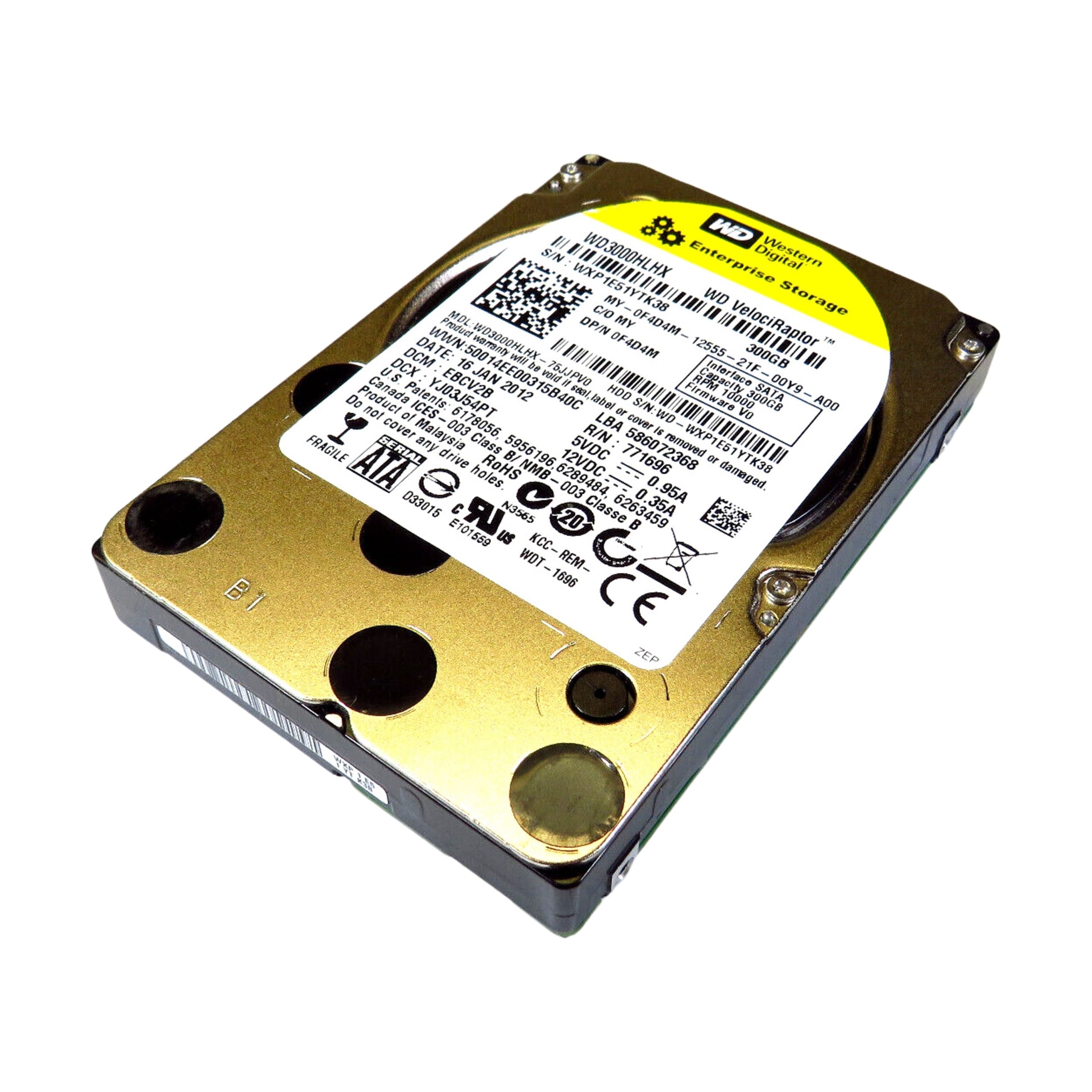 Dell F4D4M 2.5" 300GB 10000RPM SATA III Hard Disk Drive (HDD), Silver ...