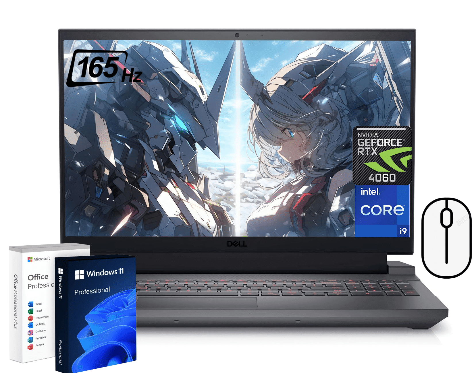 Dell G15 5530 Gaming Laptop, Intel 24-Core i9-13900HX, 15.6" FHD 165Hz ...