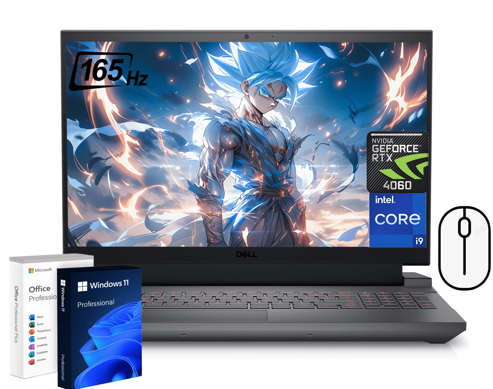 Dell G15 5530 15.6" FHD 165Hz Gaming Laptop, Intel Core i9-13900HX(24-core), GeForce RTX 4060 ...