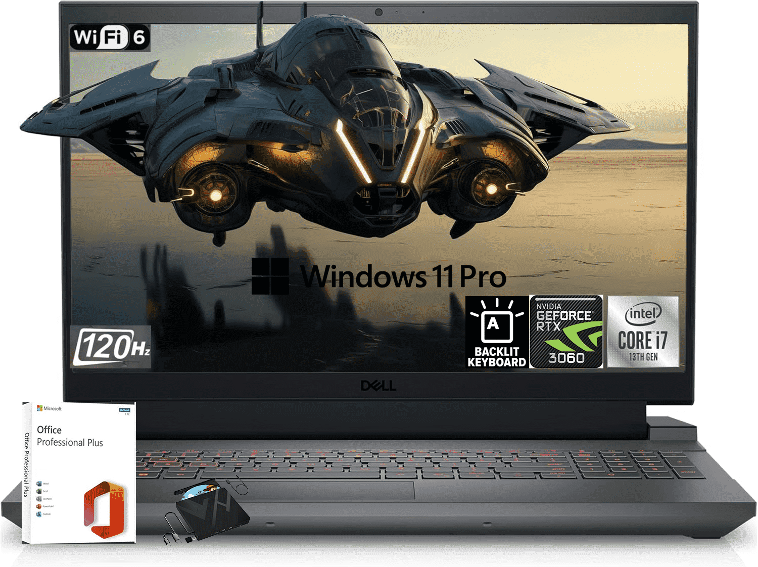 Dell G15-G5530 Gaming Laptop - Intel 14-Core i7-13650HX, NVIDIA GeForce ...