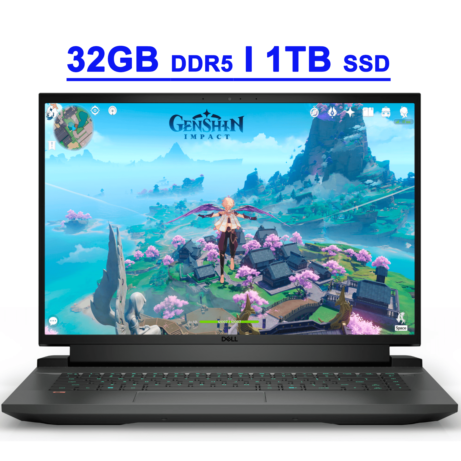 Dell G16 7620 Premium Gaming Laptop 16" QHD 165Hz Intel 14-Core i7-12700H Processor 32GB DDR5 ...