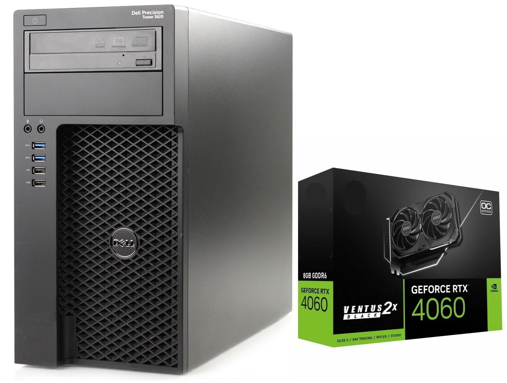 Dell Precision Gaming Desktop Computer - Intel Core i7, RTX 4060, 16GB ...