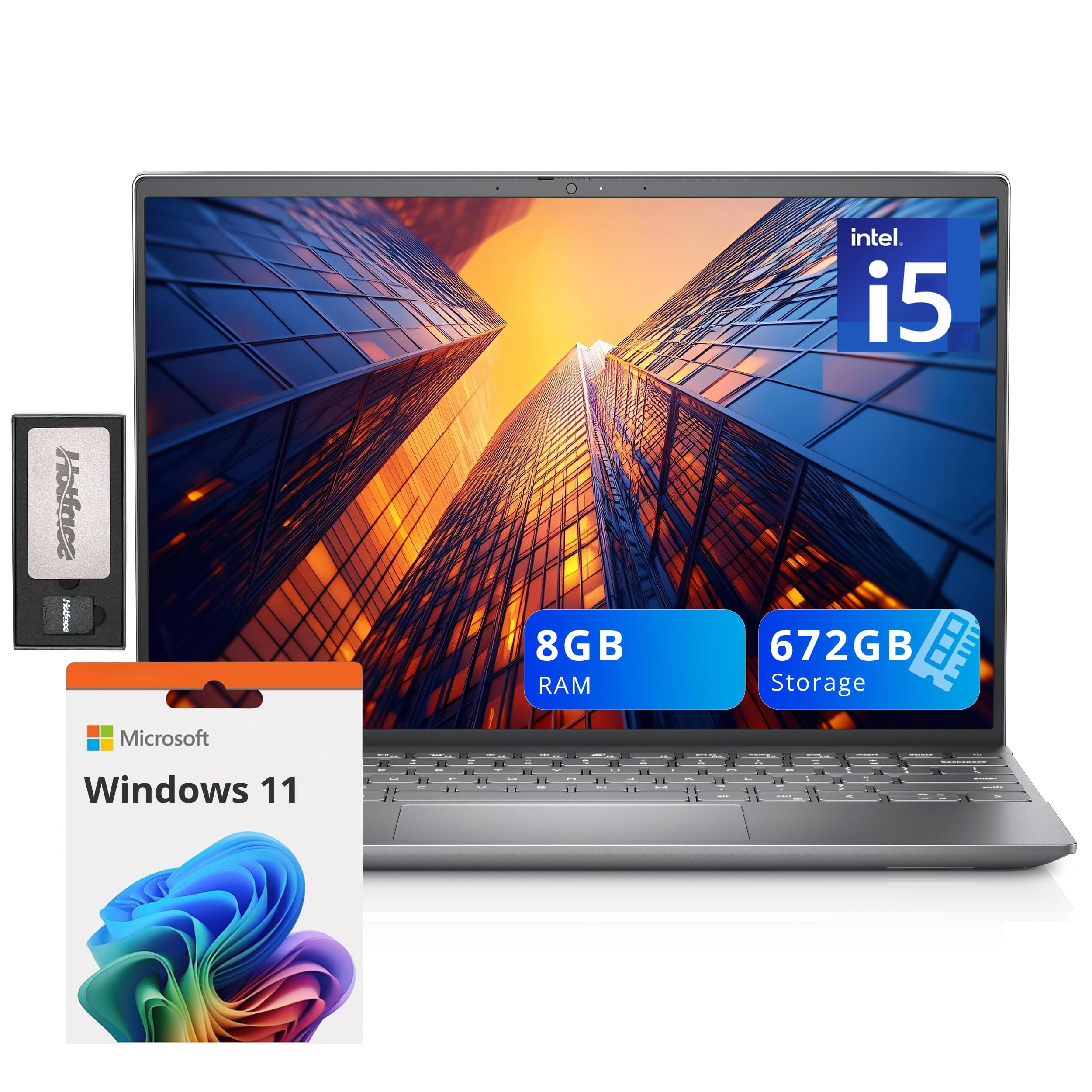 Dell Inspiron 13 5310 13.3" FHD Laptop, Intel i5-11320H, 8GB RAM, 672GB ...