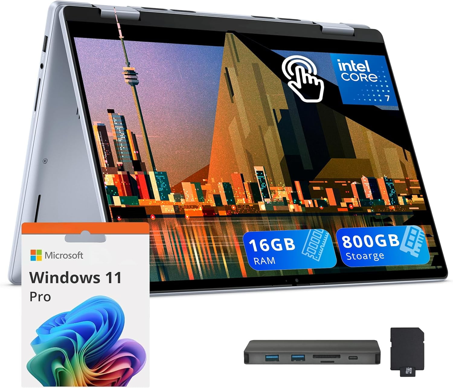 Dell Inspiron 14 2-in-1 Laptop, 14" WUXGA Touch Display, Intel 7 150U ...