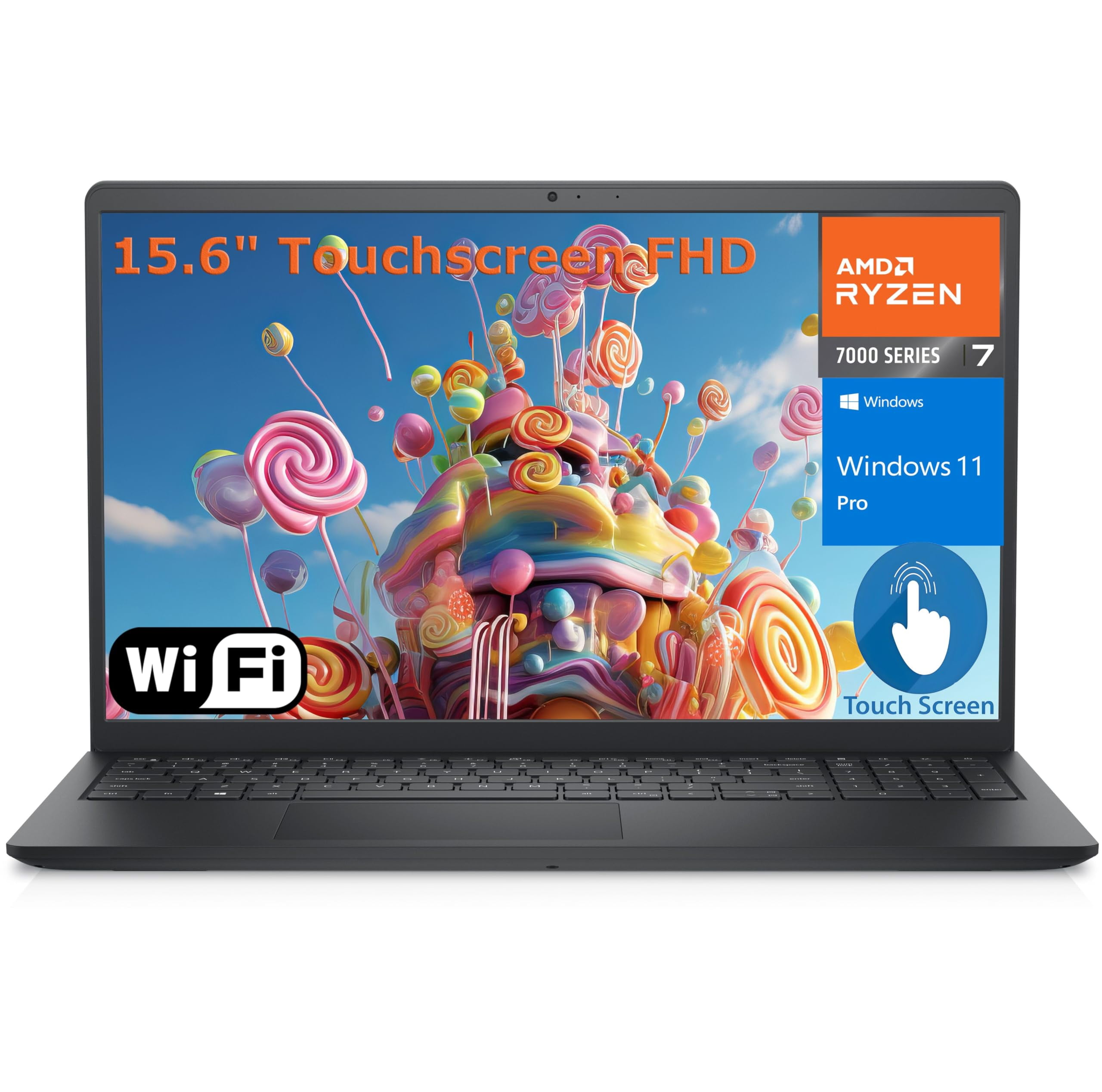 Dell Inspiron 15 15.6" Touchscreen FHD Laptop Computer, 8-Core AMD ...