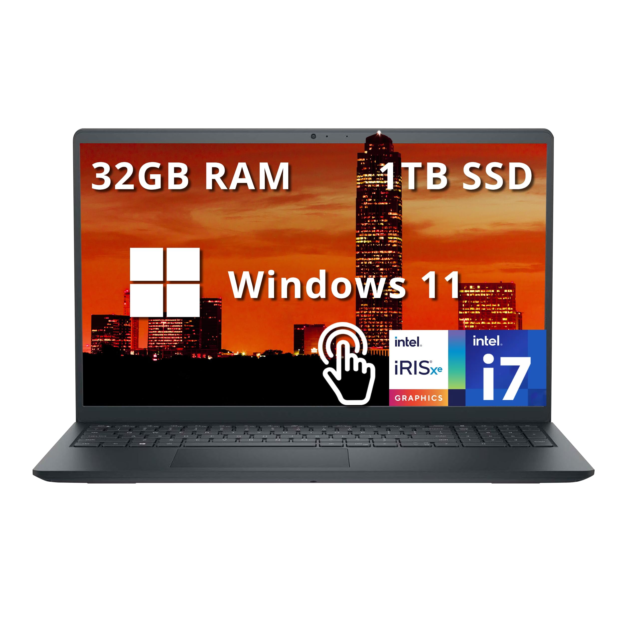Dell Inspiron 15 3520 15.6" FHD Touch Laptop, Intel i7-1255U, 32GB RAM ...