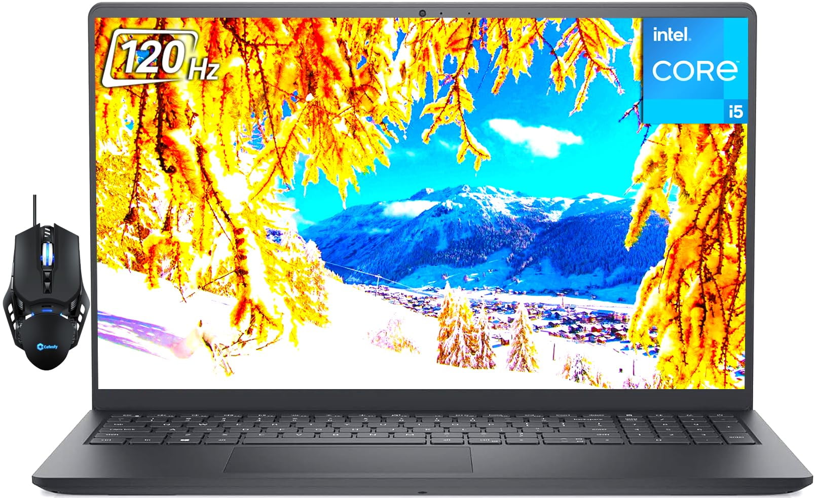 Dell Inspiron 15 3520 Laptop 2024 Newest, 15.6" FHD 120Hz Display, 16GB ...