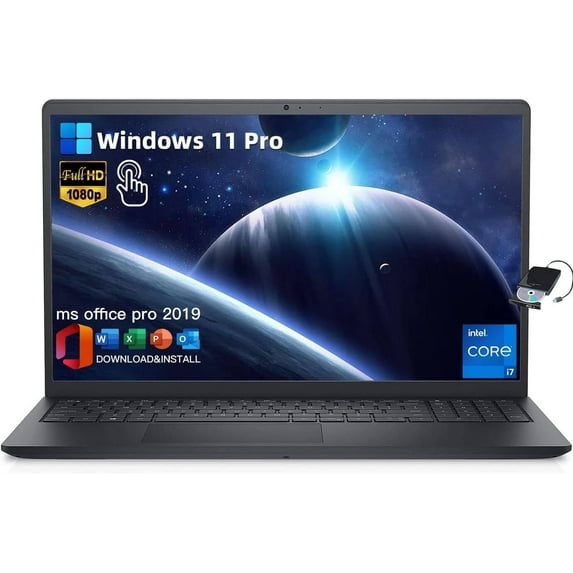 Dell Inspiron 15 3520 Touchscreen Business Laptop, 15.6" FHD LED IPS, Intel Core i7-1255U, 32GB ...