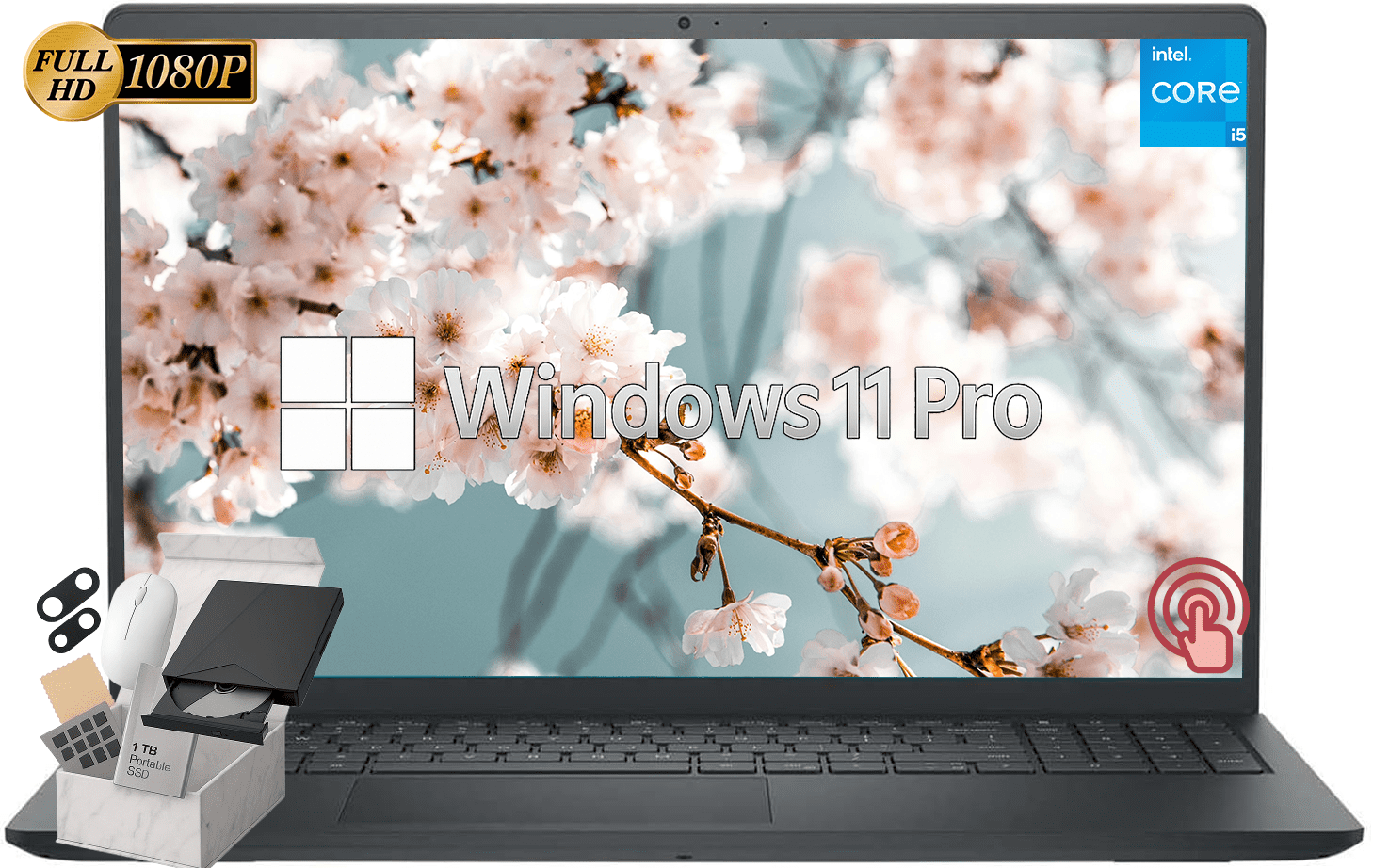 Dell Inspiron 15 3530 Touchscreen Laptop for Business, 15.6" FHD Touch ...