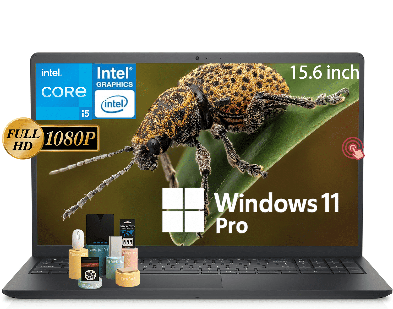 Dell Inspiron 15 3530 Touchscreen Laptop Computer - 15.6'' FHD IPS • Intel 10-Core i5 1334U(up ...