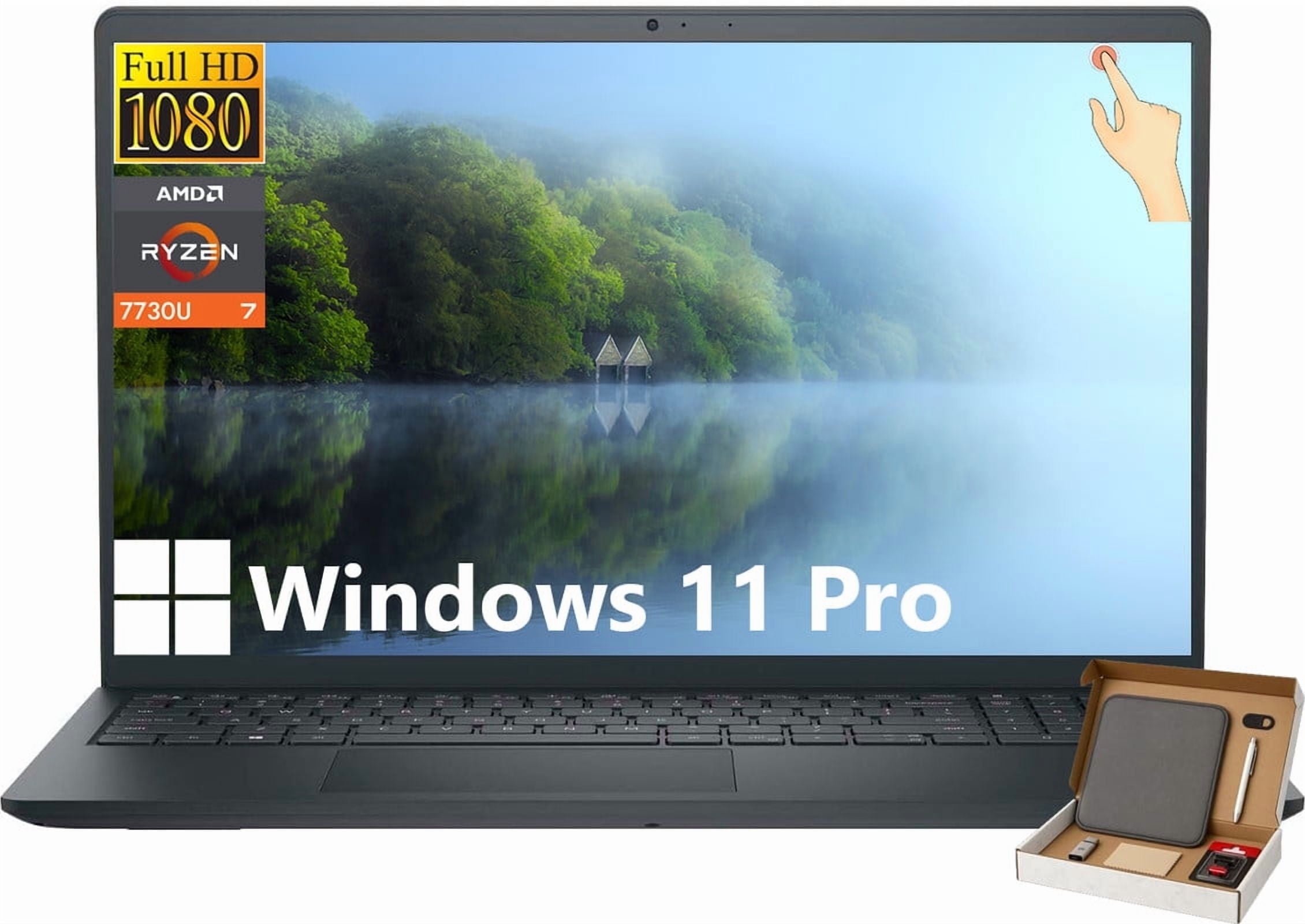 Dell Inspiron 15 3535 Touchscreen Laptop Computer, 15.6" Full HD, AMD ...