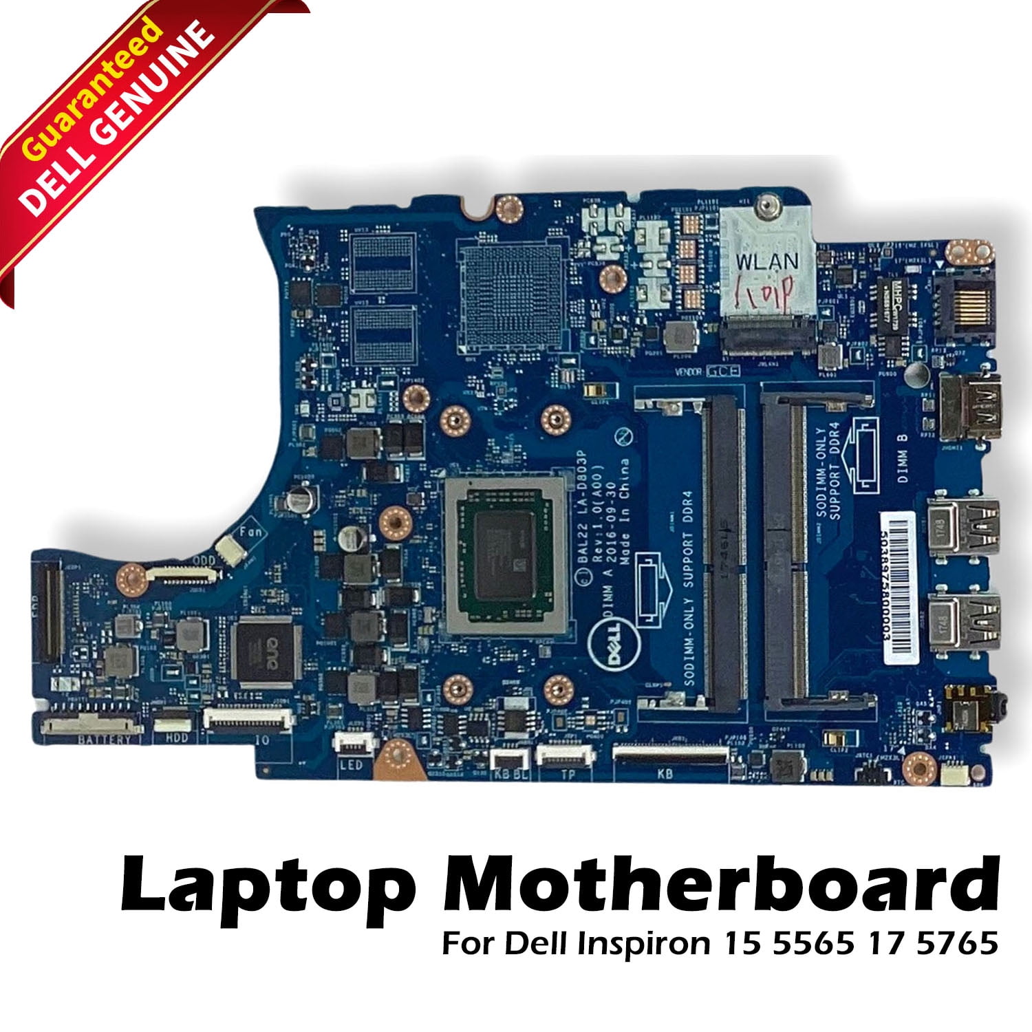 Dell Inspiron 15 5565 Motherboard AMD A12-9700P 2.5GHz UMA Graphics ...