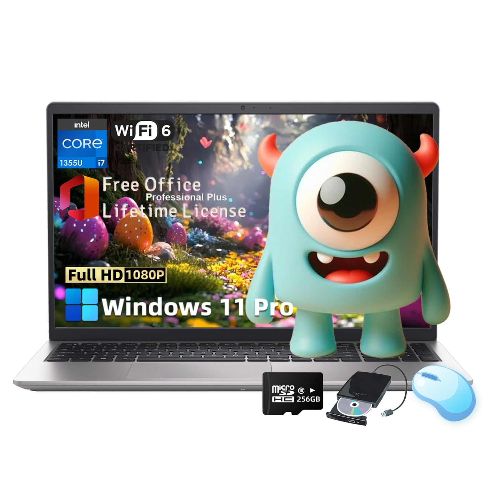 Dell Inspiron 15.6" Business Laptop - Intel Iris Xe Graphics, i7-1355U ...