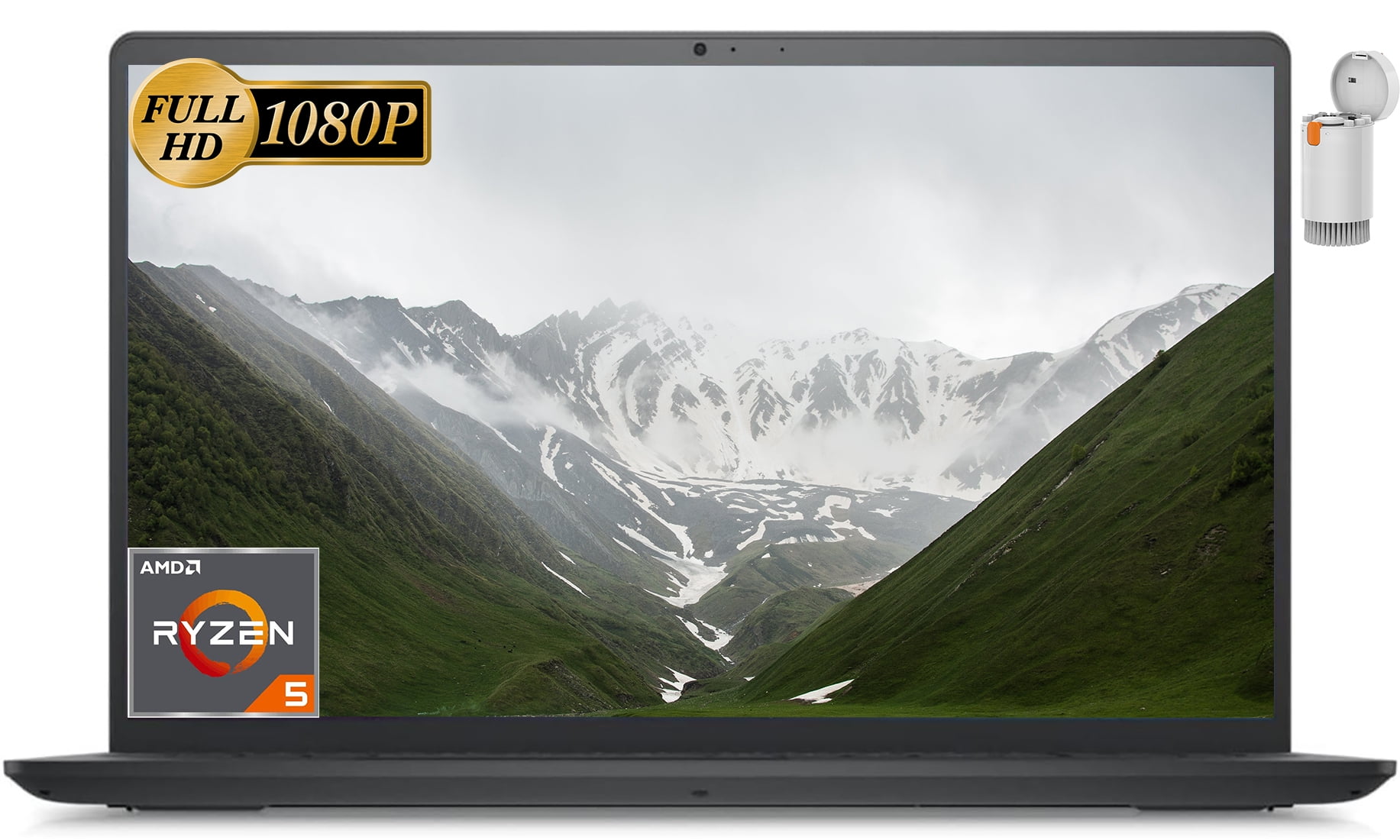 Dell Inspiron 15.6" FHD Laptop, AMD Ryzen 5-5500U(6-Core), 16GB RAM ...