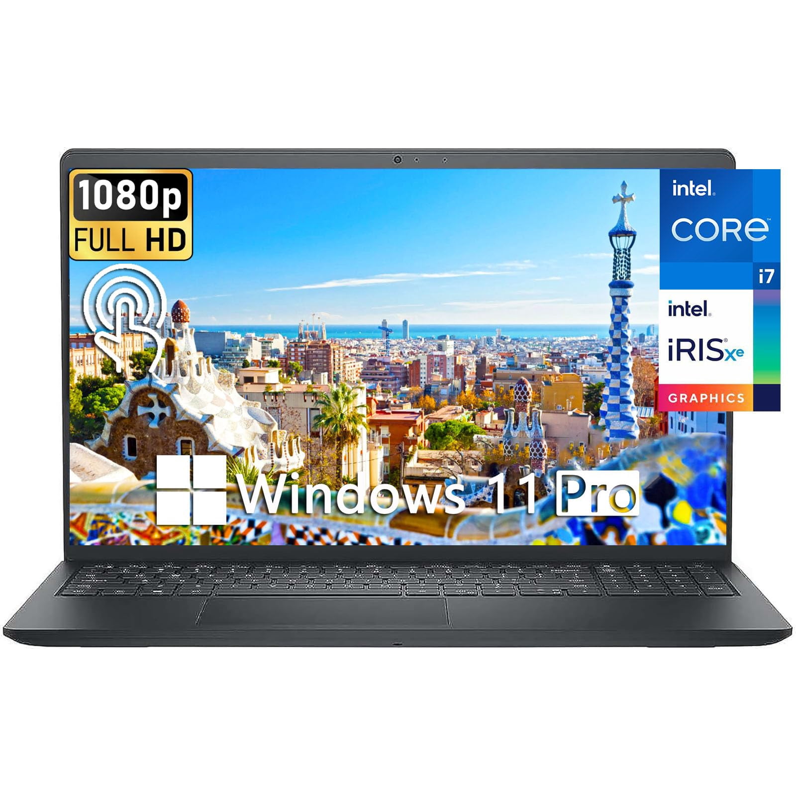 Dell Inspiron 15.6" Touchscreen Laptop for Business, FHD Anti-Glare ...