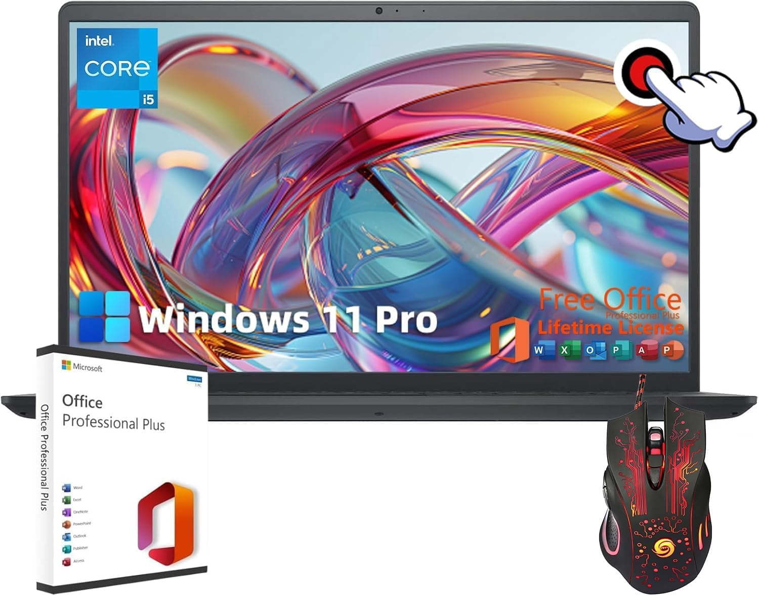 Dell Inspiron 15 Business Laptop, 15.6" FHD Touchscreen, Intel 10-Core ...