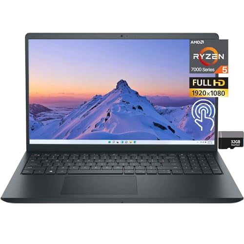 Dell Inspiron 15 Touchscreen Laptop, 15.6" FHD Display, AMD Ryzen 5 ...