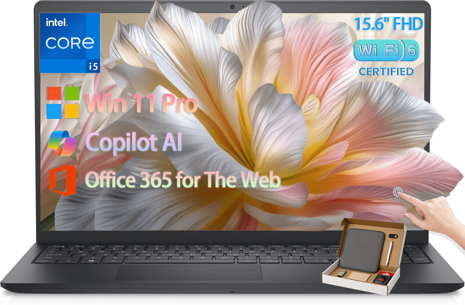 Dell Inspiron 15 Touchscreen Laptop - 15.6" FHD Display, Intel 10-Core ...