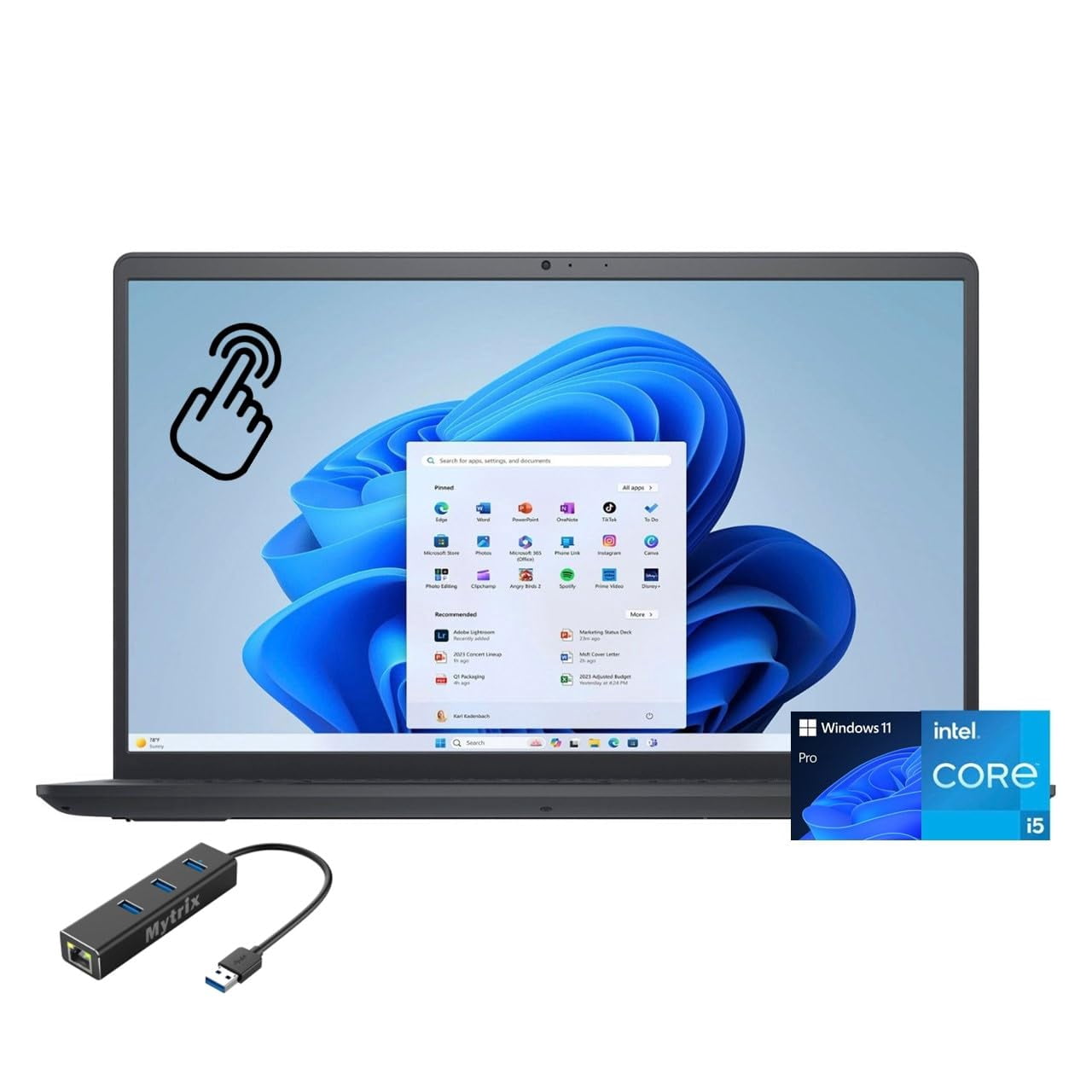 Dell Inspiron 15 Touchscreen Laptop, 15.6" FHD Narrow Border, 12th Gen ...