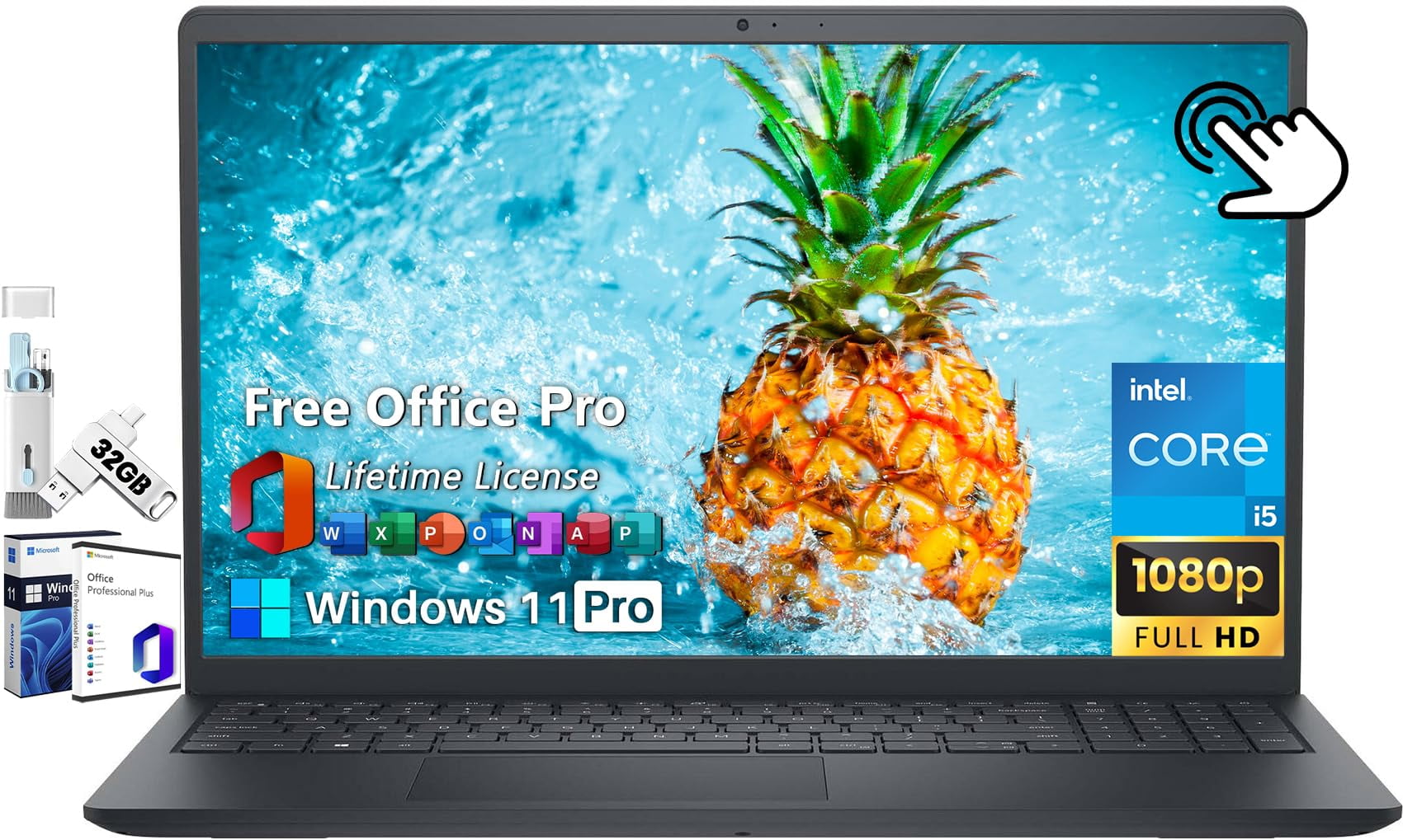 Dell Inspiron 15 Touchscreen Laptop, 15.6" Full HD Display, Intel 10 ...