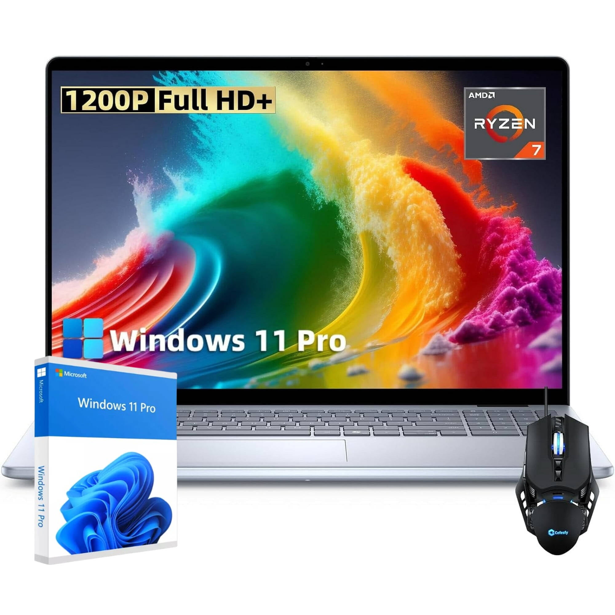 Dell Inspiron 16 FHD+ Business Laptop, AMD Ryzen 7-8840U, 16GB RAM, 1TB ...