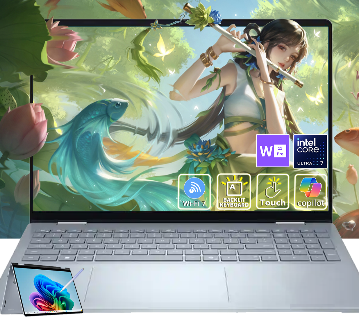 Dell Inspiron 16 Plus 2-in-1 AI Laptop, 16" FHD+ Touchscreen, Intel ...