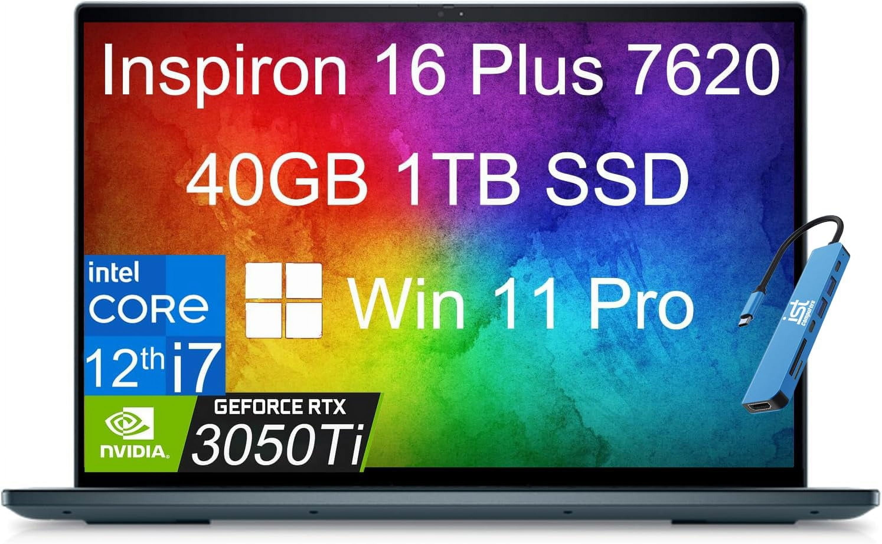 Dell Inspiron 16 Plus 7000 7620 Business Laptop (16" 3K, Intel 12th Gen ...