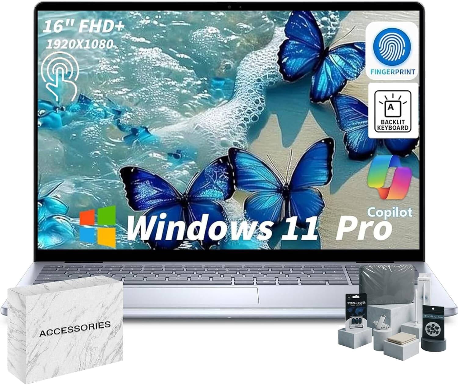 Dell Inspiron 16 Touchscreen Laptop, 16" FHD+ Cam IPS Display, Intel ...