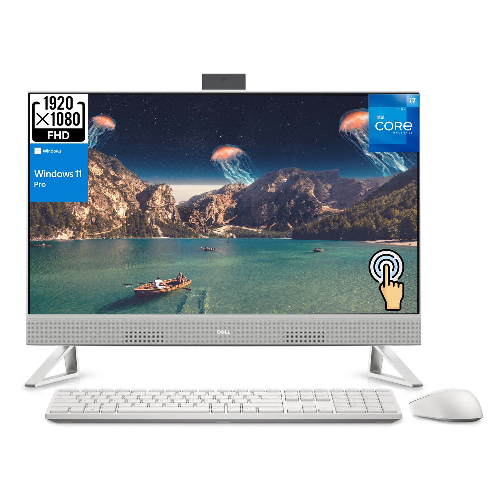 Dell Inspiron 27 7710 [Windows 11 Pro] All-in-One 27" FHD Touchscreen ...