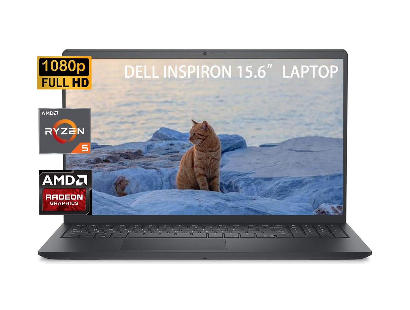 Dell Inspiron 3535 Laptop 15.6 Inch FHD, AMD Ryzen 5 7520U Processor, 4 Cores, Up to 4.3 GHz ...