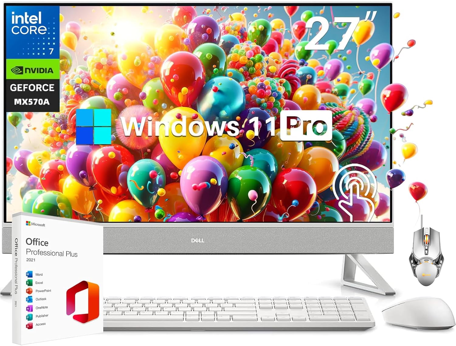 Dell Inspiron 7000 All-In-One Desktop, 27" FHD Touchscreen, Intel Core ...