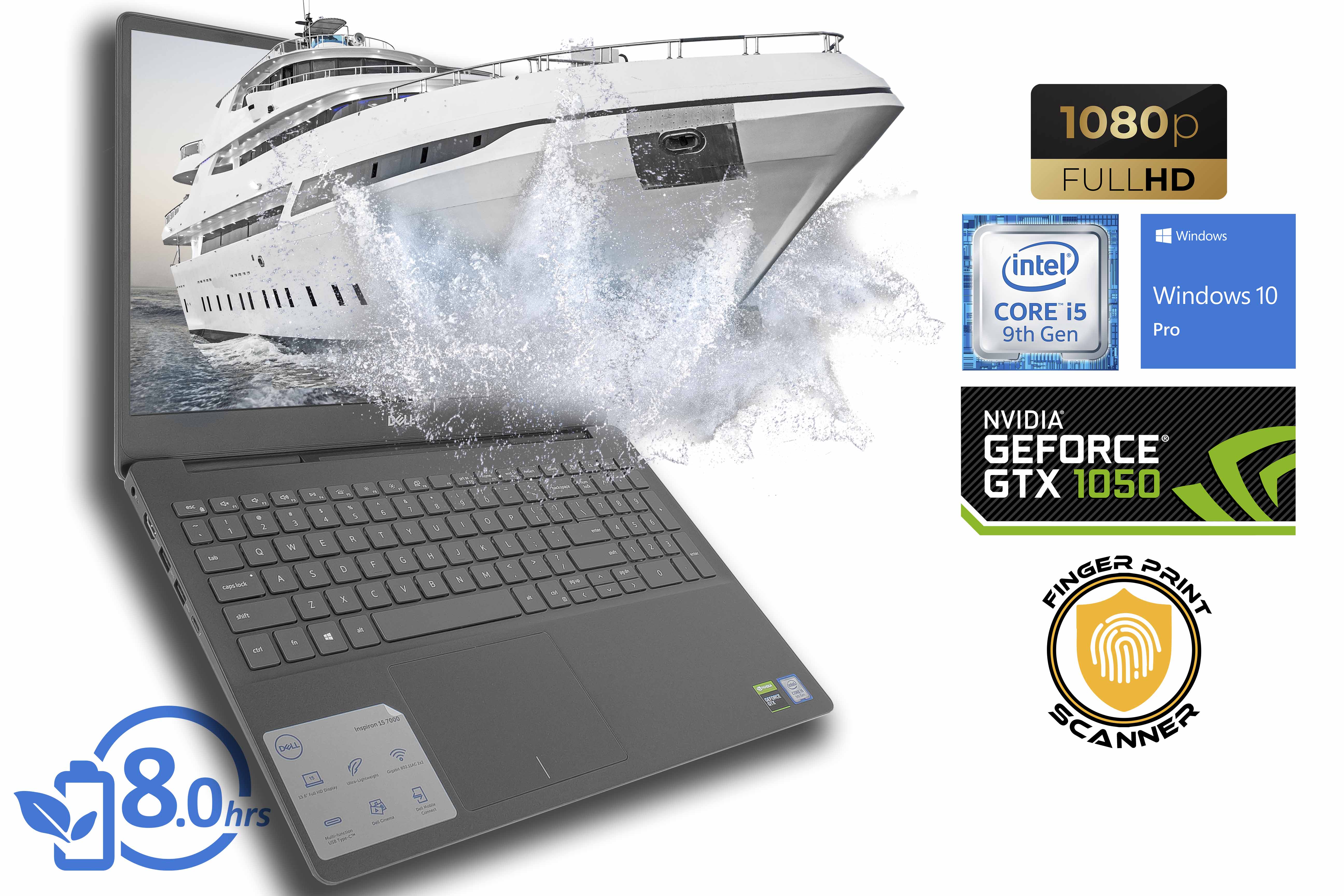 Dell Inspiron 7590 Gaming Notebook, 15.6" FHD Display, Intel Core i5 ...