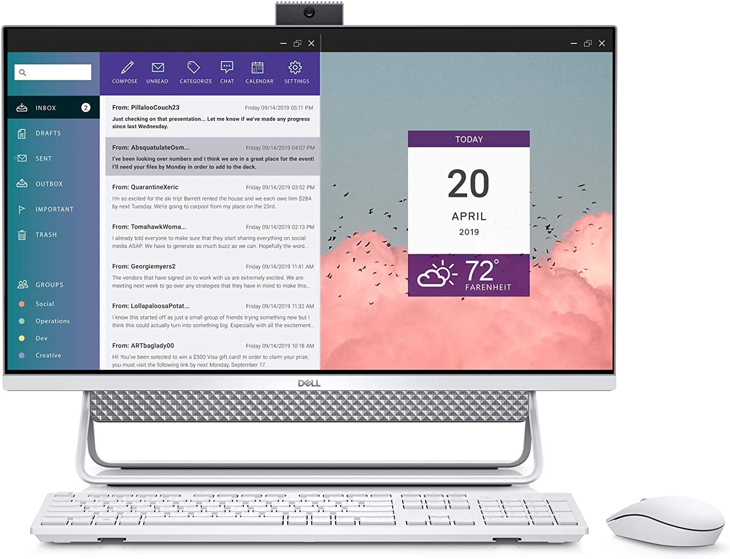 Dell Inspiron 7700 AIO Desktop, 27-inch FHD Infinity Touch All in One ...