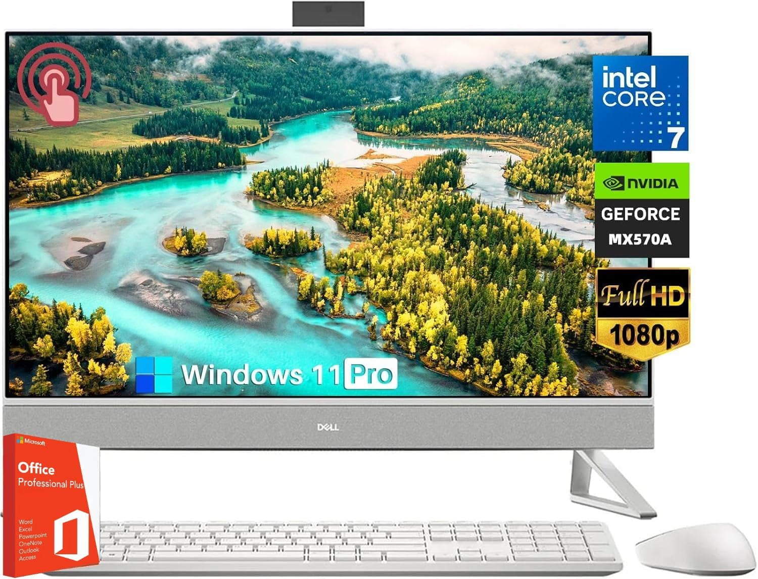 Dell Inspiron 7730 27 Inch All-in-one Desktop, FHD Touch Screen, Core 7 ...