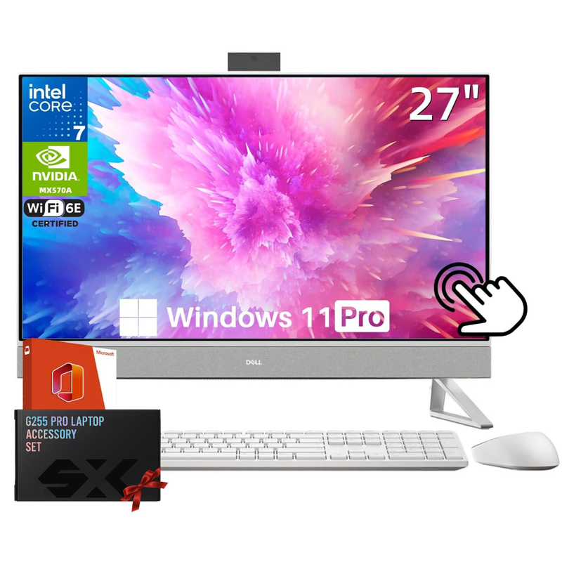 Dell Inspiron 7730 All-in-One Desktop, 27" FHD Touchscreen, Core 7-150U ...