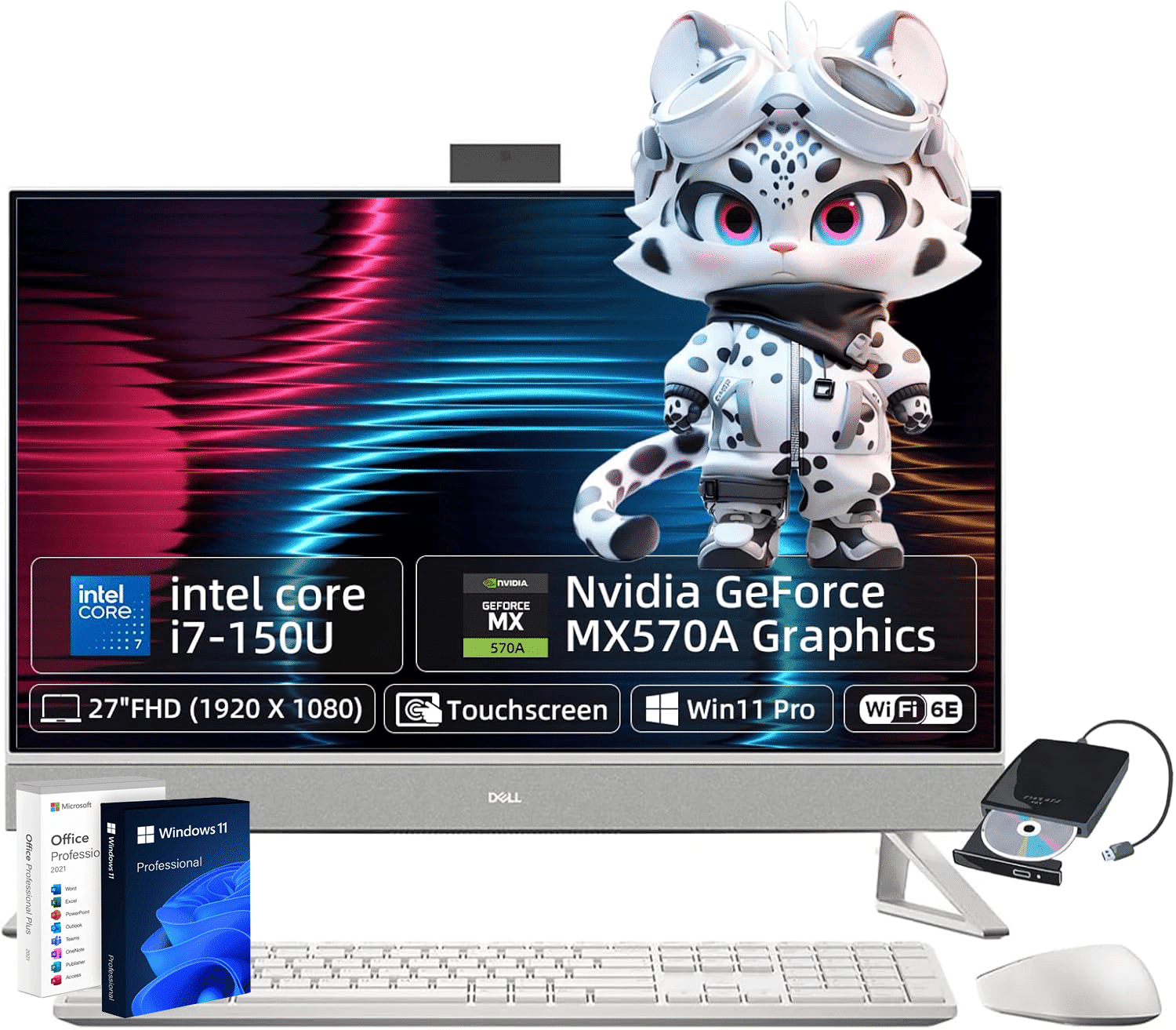 Dell Inspiron 7730 All in One Desktop - 27" FHD Touchscreen, Core 7 ...