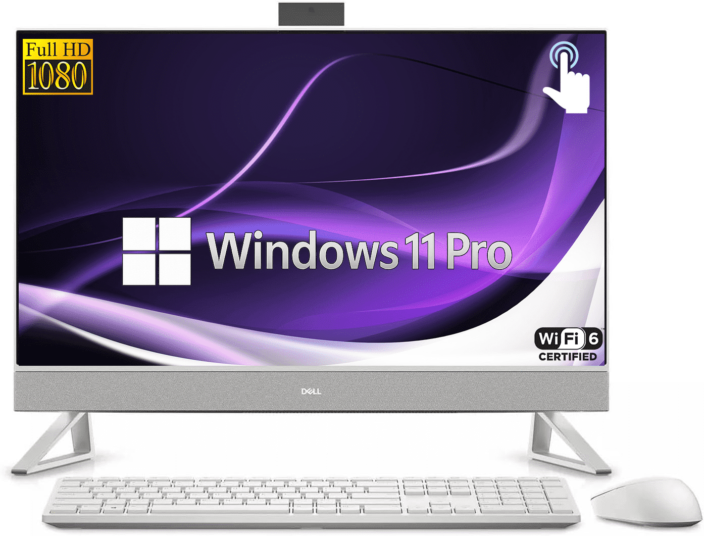 Dell Inspiron 7730 All in One Desktop, 27 inch FHD Touchscreen Display ...