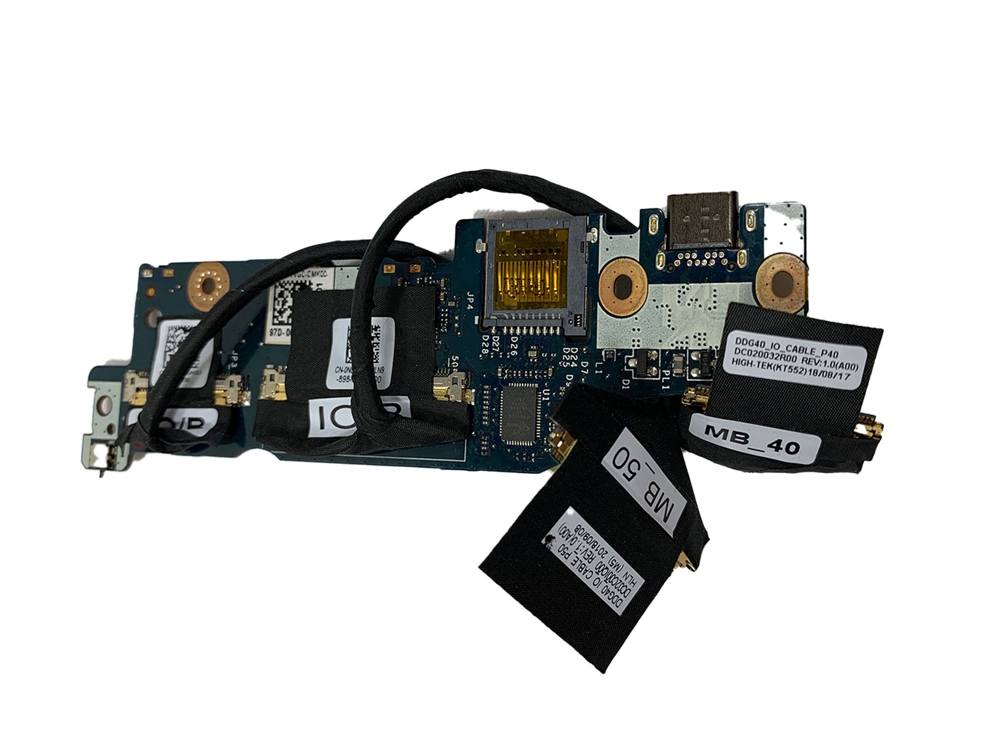 Dell Inspiron Chromebook 7486 USB Card Reader I/O Daughter Board W ...