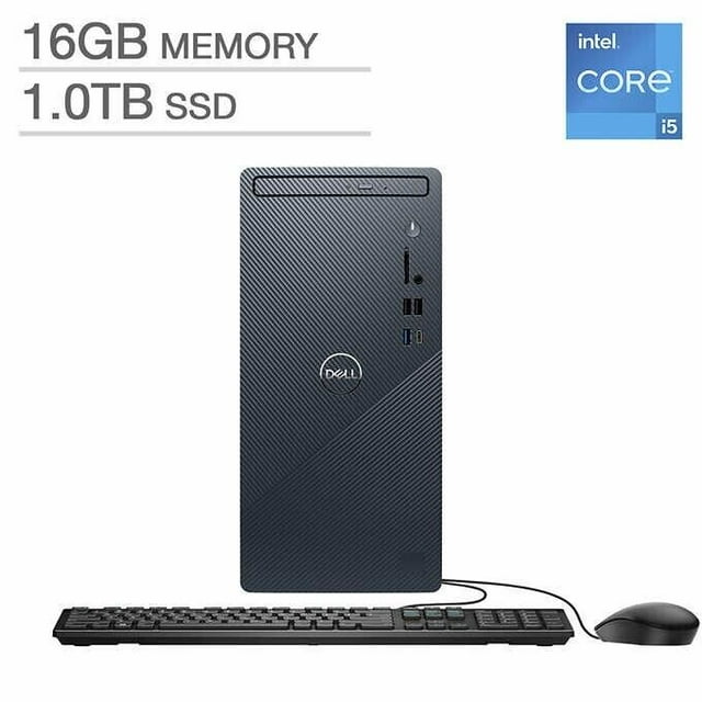 Dell Inspiron Tower Desktop, 14th Gen Intel i5 CPU, 16GB RAM, 1TB SSD ...