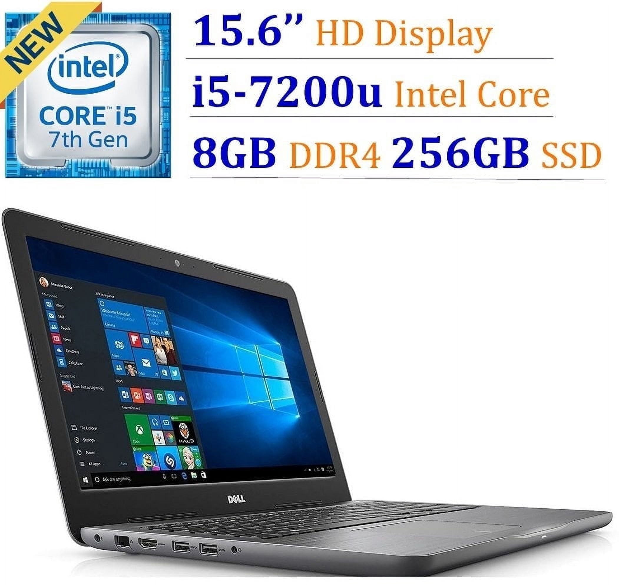 Dell Inspiron I5567-5274 15.6" HD I5-7100u 2.5GHz 8G DDR4 256G SSD ...