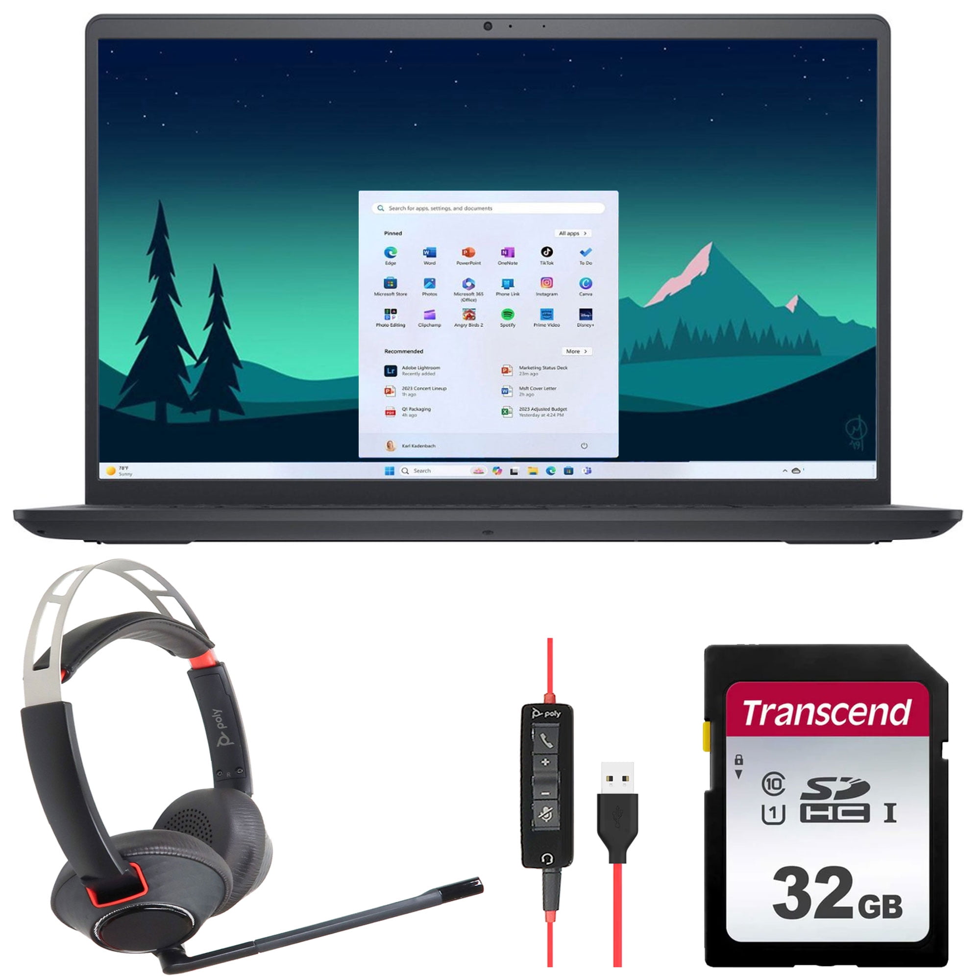 Dell Inspiron i5 3520 Touch Laptop Intel Core i5 and Poly Blackwire ...