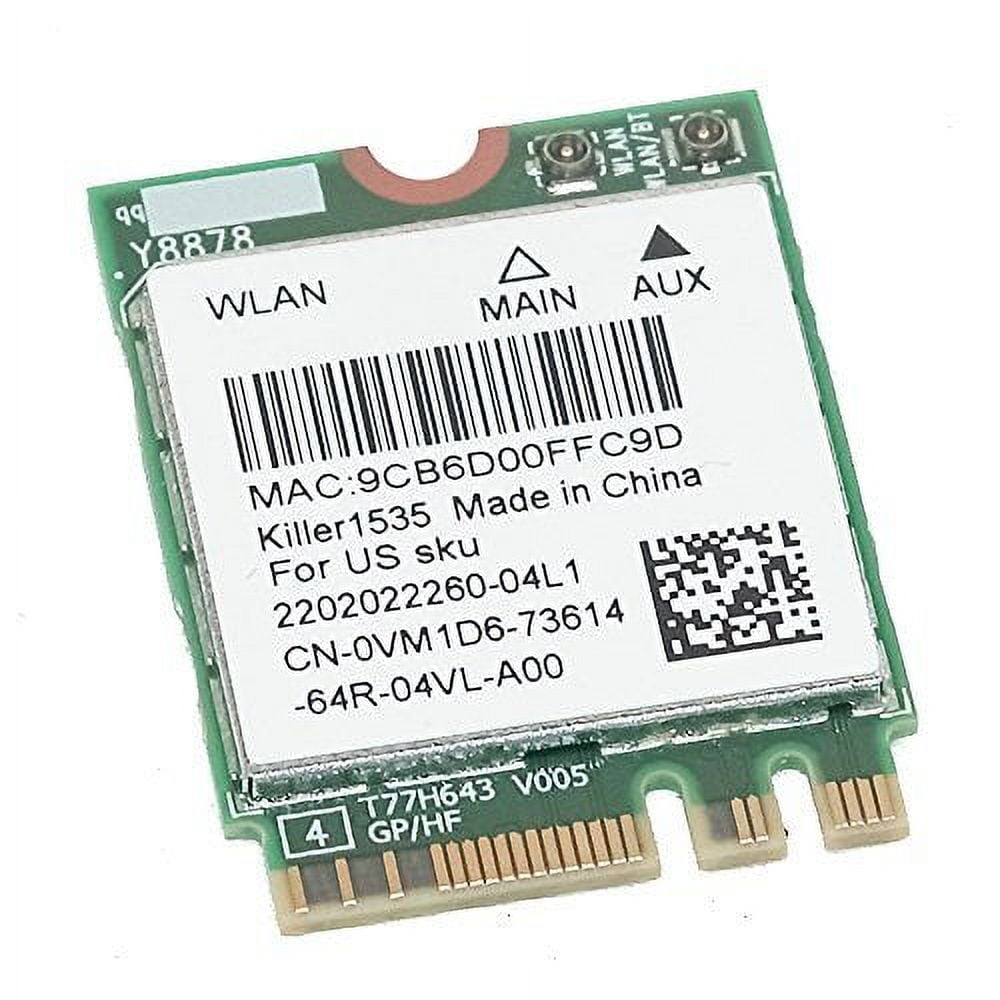 Dell Killer Intel Wireless-AC N1535 WiFi Card Bluetooth 4.1 VM1D6 ...
