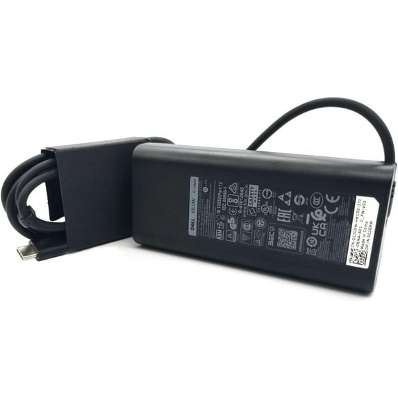 Dell Laptop Charger 65W USB-C, AC Adapter with Power Cord, LA65NM190 ...