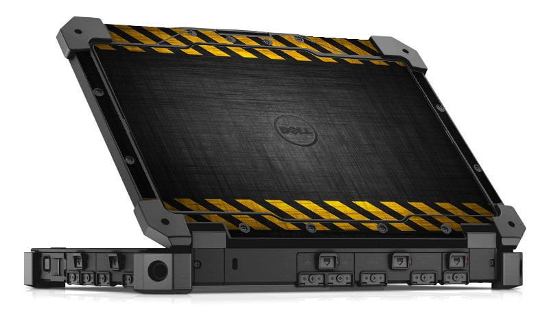 Dell Latitude 12 RUGGED EXTREME 7204 BLACK CAUTION BORDER Laptop Skin ...