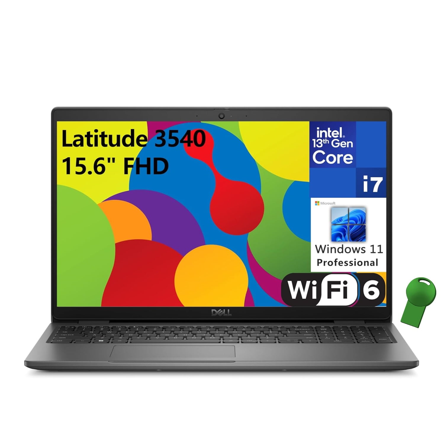 Dell Latitude 3000 3540 15.6" FHD Business Laptop Computer, 13th Gen ...